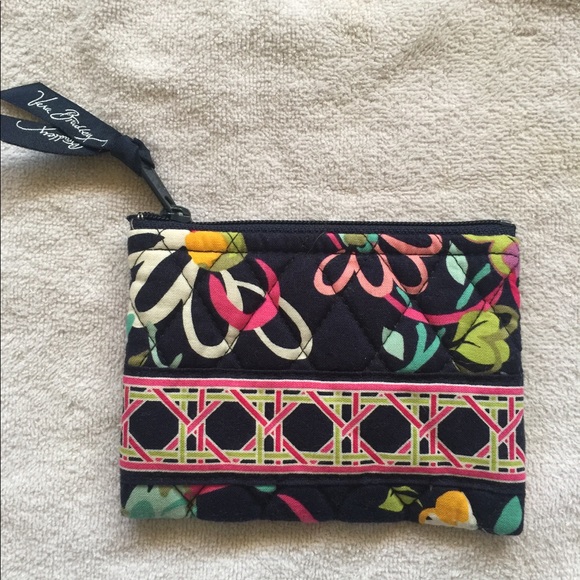 Vera Bradley | Bags | Vera Bradley Blue Ribbons Pattern Change Purse ...